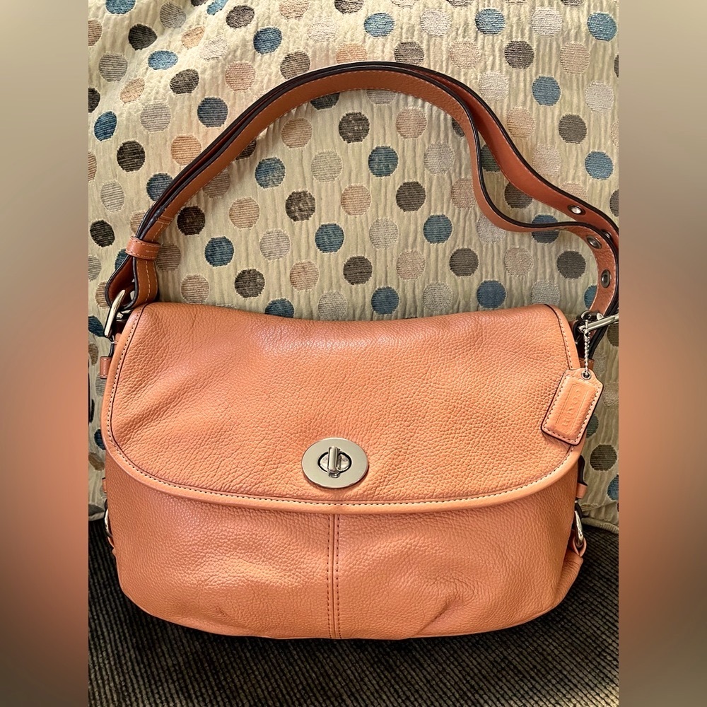 Coach Duffle Flap Leather Hobo-D1069-F15170 - Gem